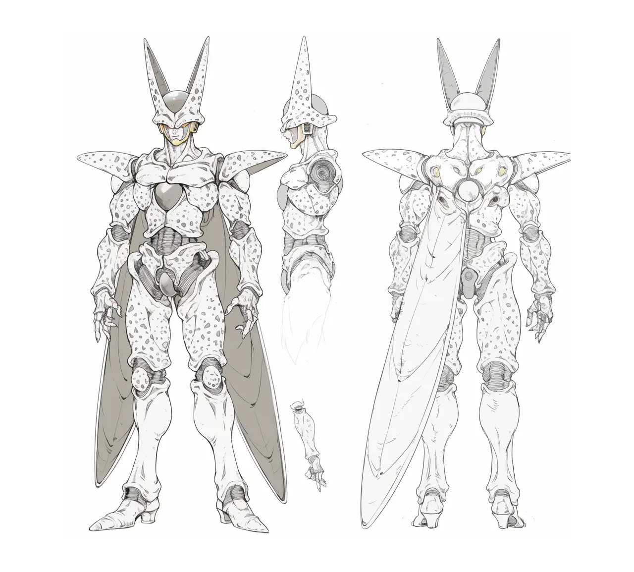 Gropicture - Cell Dragon Ball character comics cartoon Animation sketch ...